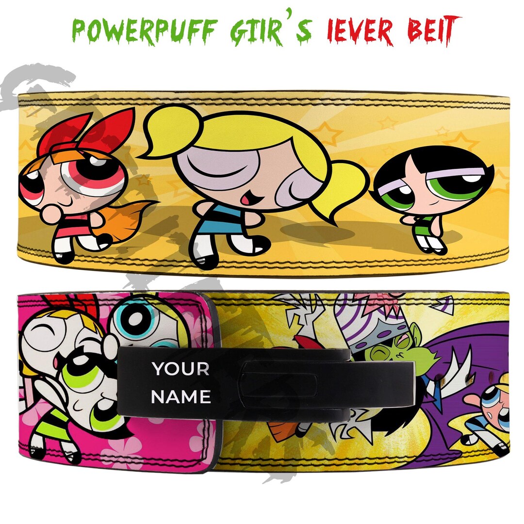 Powerpuff Girls Anime Powerlifting Lever Belt | Anime Weightlifting ...