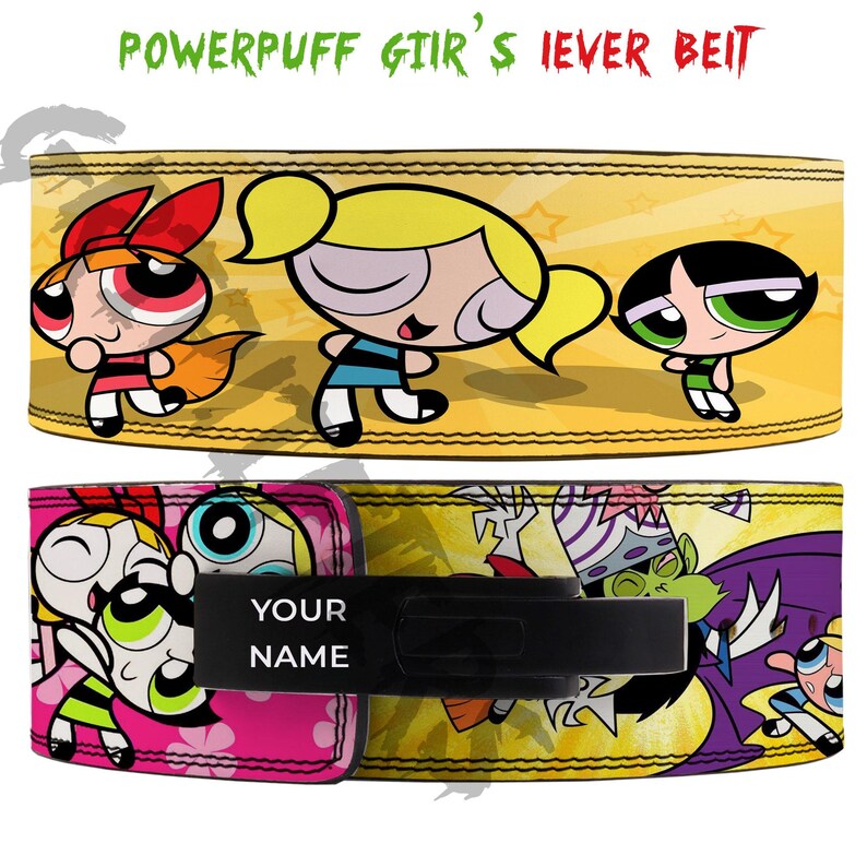 Powerpuff Girls Anime Powerlifting Lever Belt | Anime Weightlifting ...