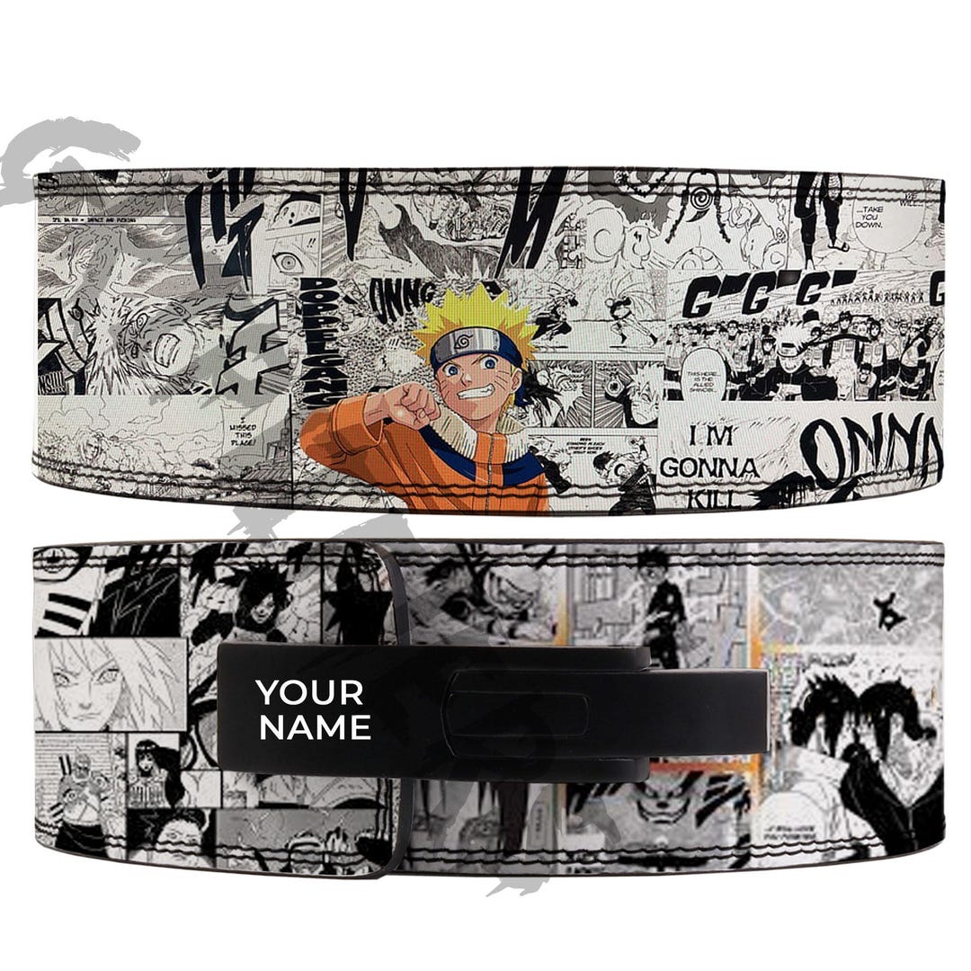 Naruto Anime Lever Lifting Belt Weightlifting Anime Belt, Powerlifting ...