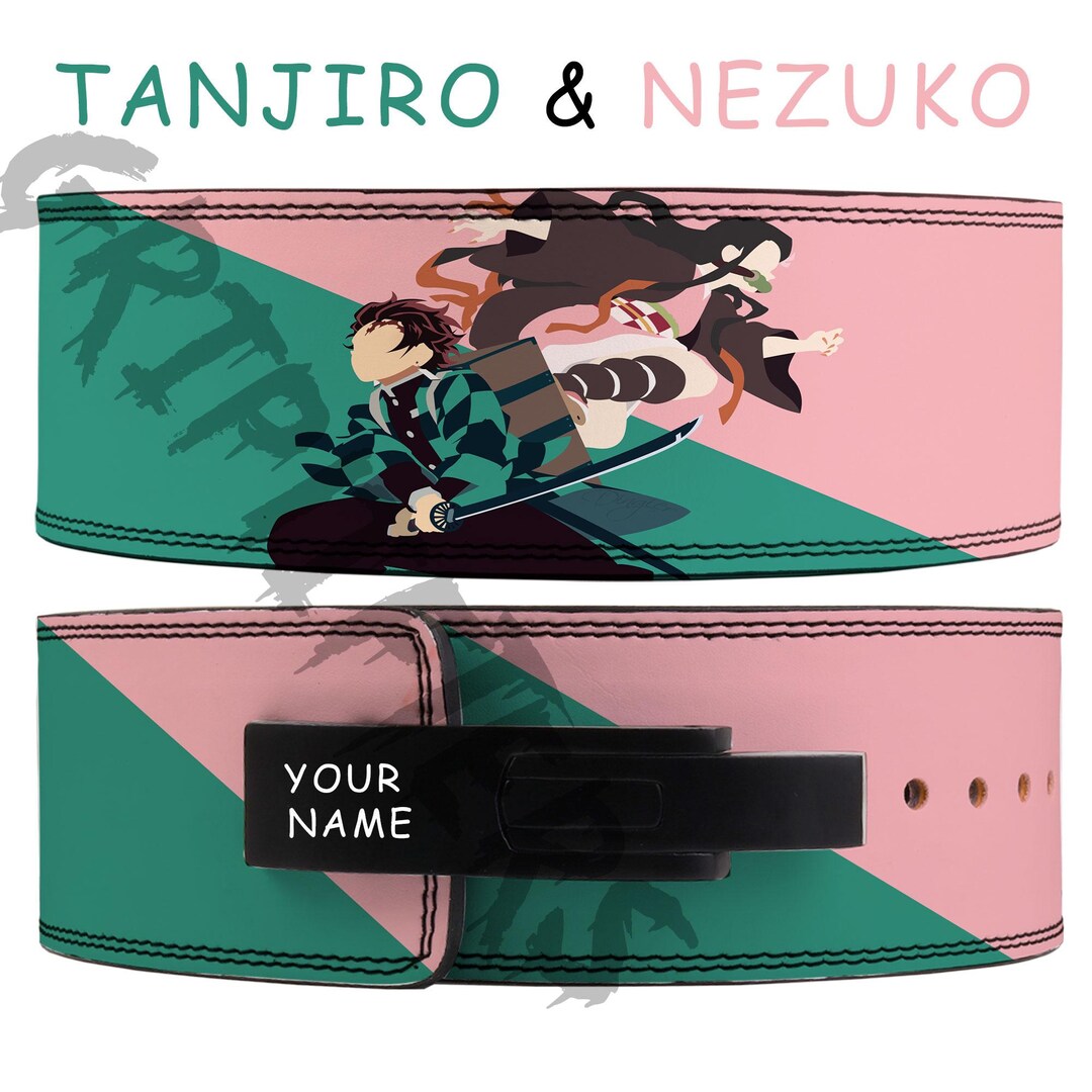 Tanjiro Demon Slayer Lever Lifting Anime Belt, Nezuko Kamado Belt ...