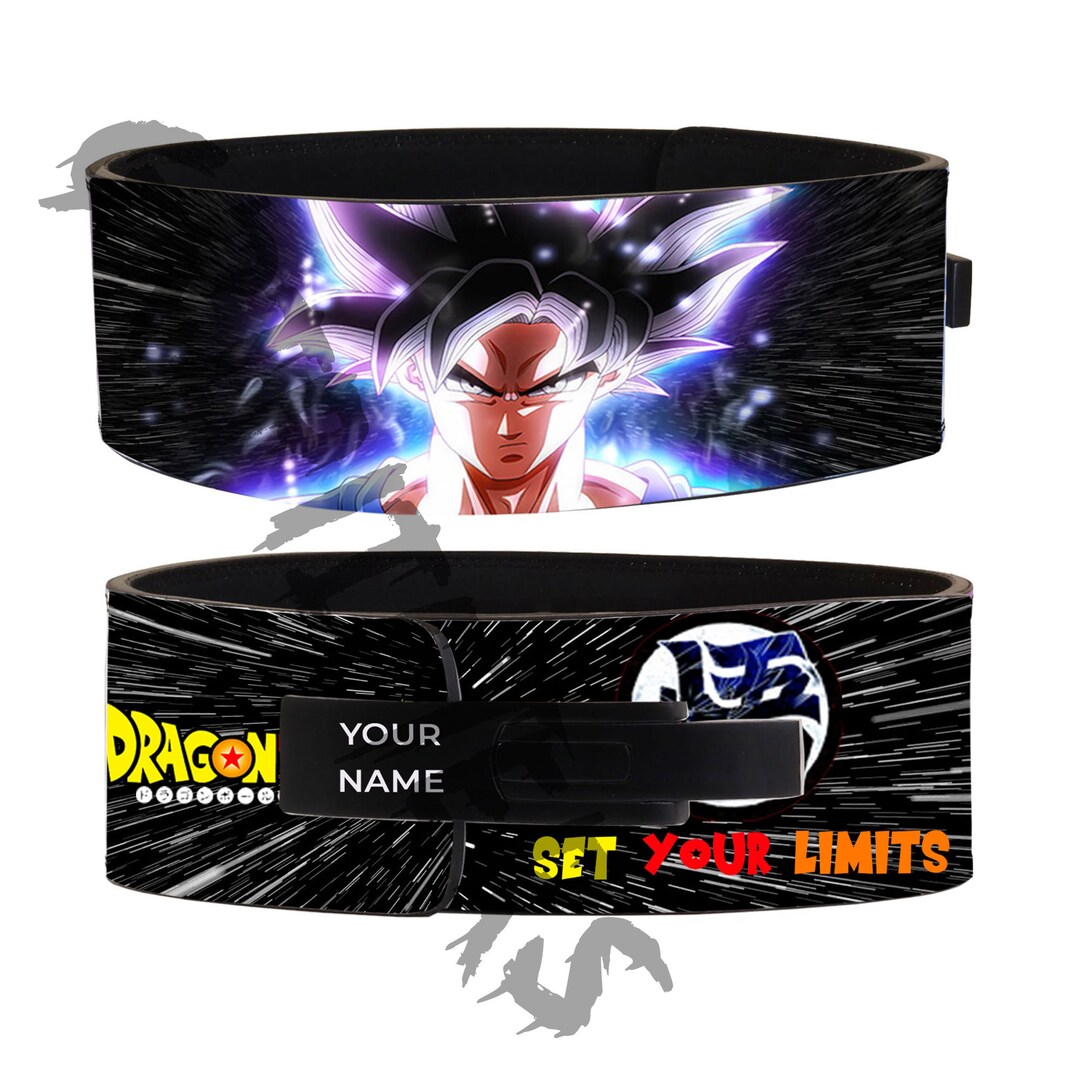 Goku Anime Powerlifting Lever Lifting Belt , Goku Ultra Instinct Lever ...