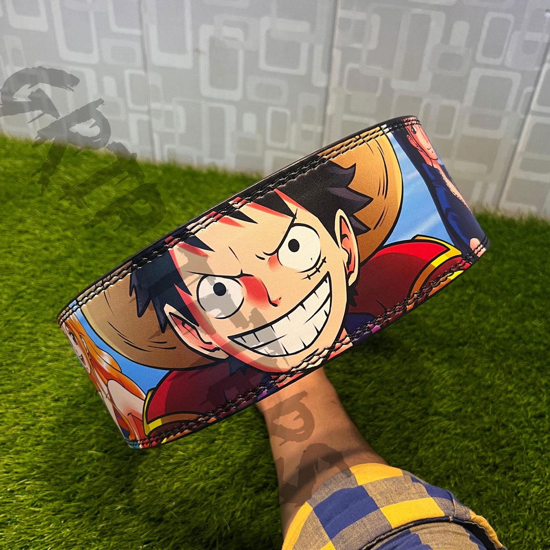 Luffy One Piece Anime Powerlifting Lever Belt One Piece Anime Gym Belt ...