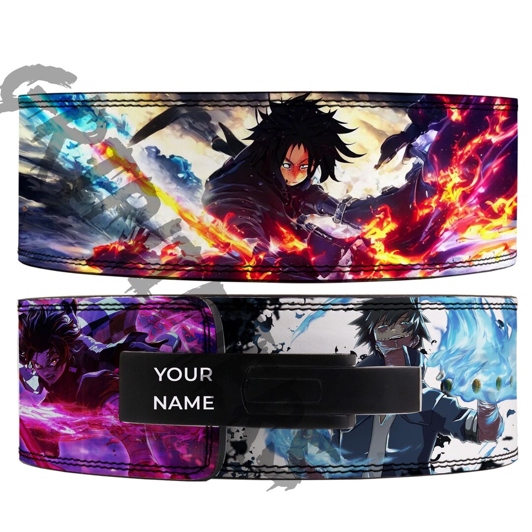 Demon Slayer Lever Lifting Anime Belt Demon Slayer Belt, Anime Gym Belt ...