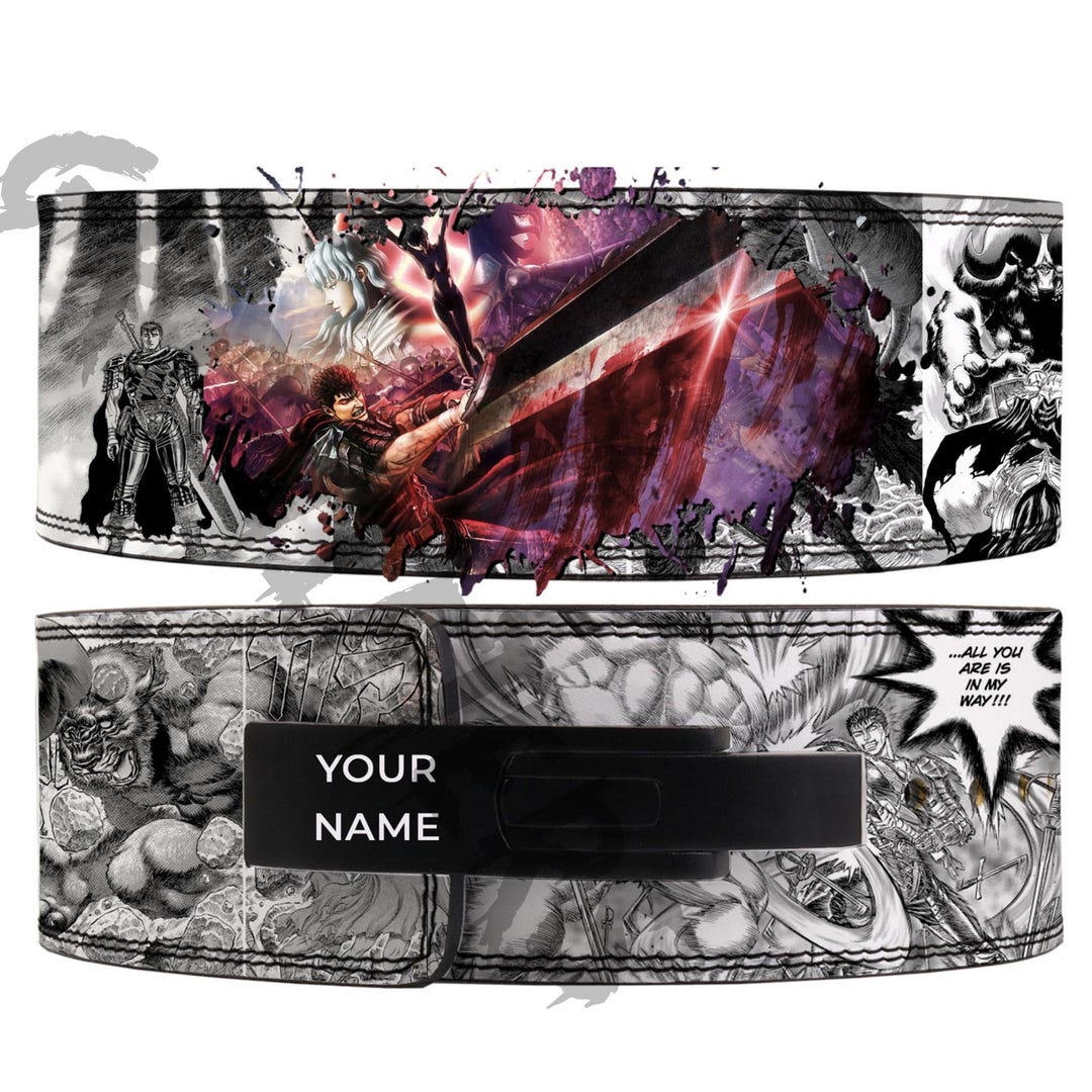 Berserk Anime Powerlifting Lever Lifting Belt , Berserk Lever Lifting ...