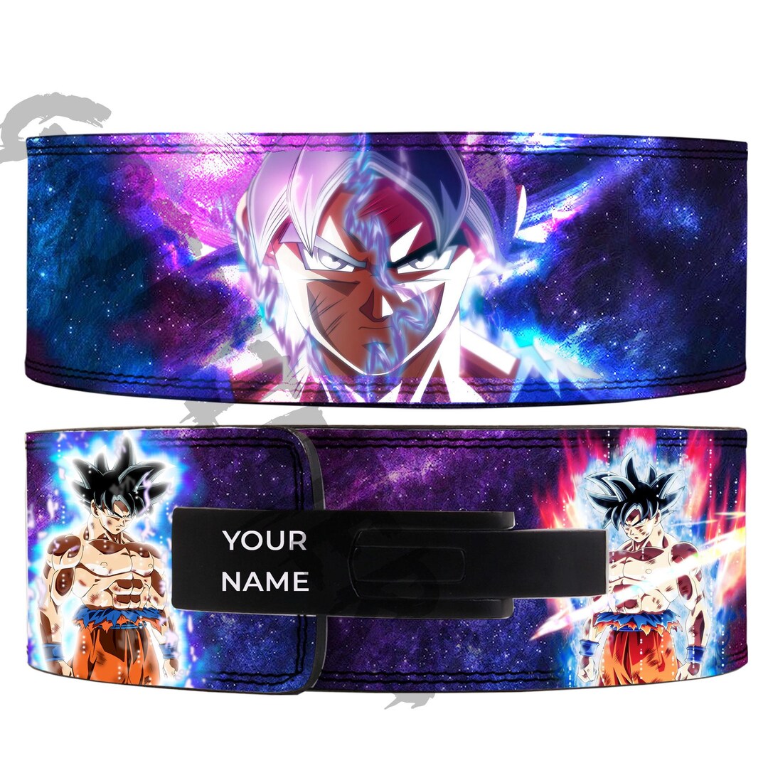 Goku Anime Belt Goku Ultra Instinct Belt Powerlifting Custom Lever Belt ...