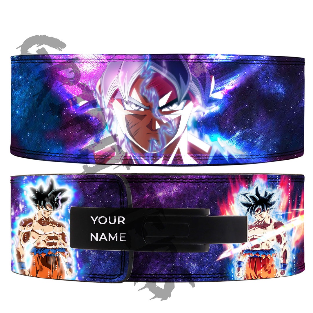 Goku Anime Powerlifting Lever Lifting Belt , Goku Ultra Instinct Lever ...