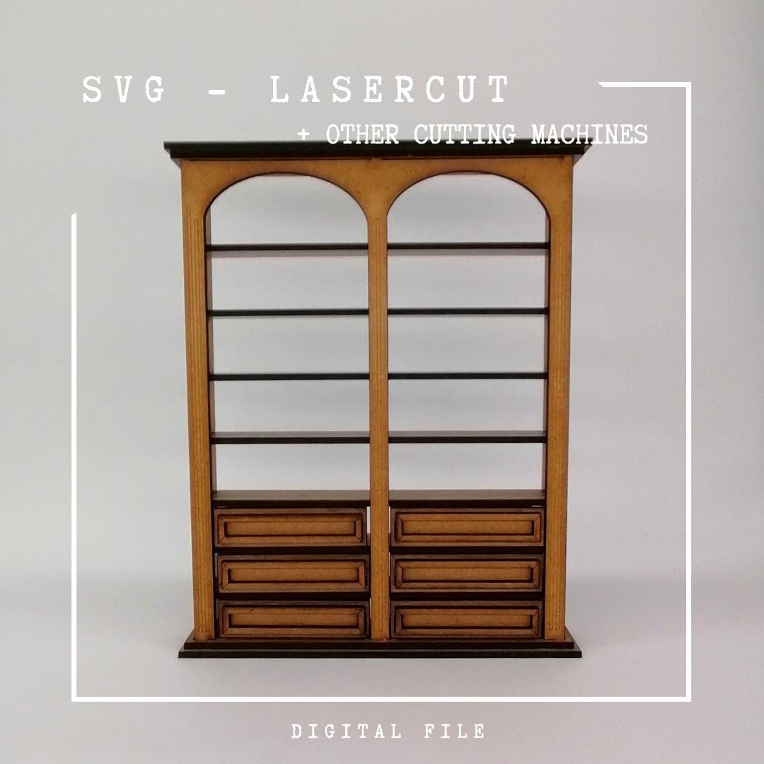 SVG Download File Large Shelf in Scale 1:12 - Etsy
