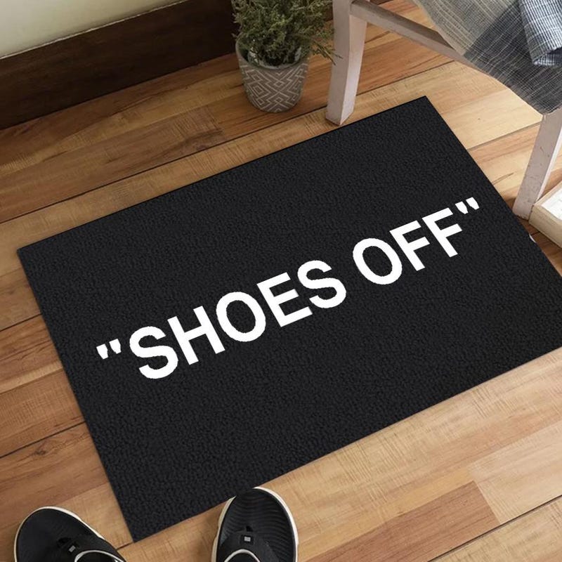 Shoes off Doormat - Etsy