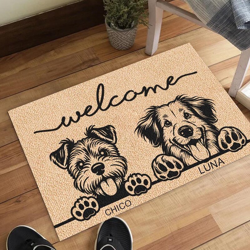 Dog Door Mat - Etsy