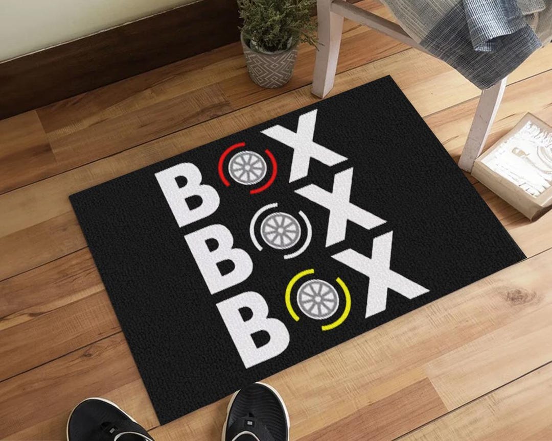 Box Box Box Doormat, Formula 1 Mat, F1 Gifts for Lovers, Formula 1 Race ...