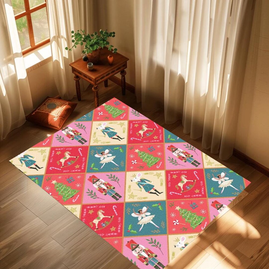 Nutcracker Rug, Christmas Nutcracker Door Mat, Christmas Rug ...