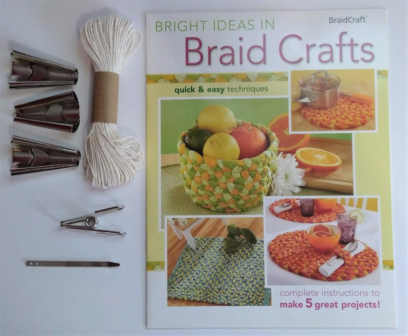Braidcraft Rug Braiding Starter Kit: Cones Clamp Lacing Needle Braid ...