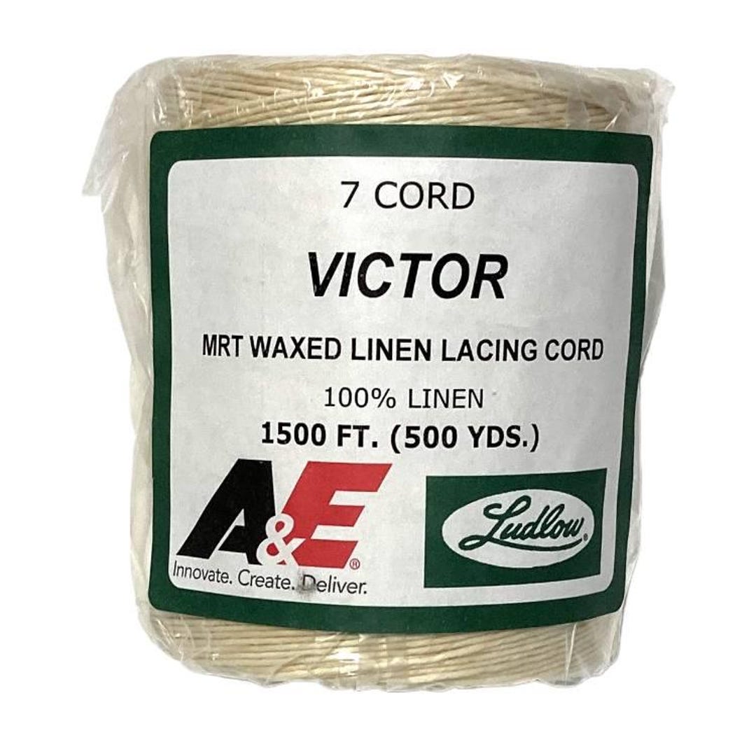 Waxed LINEN Lacing 7-ply Cord Rug Braiding Weaving Twine Thread NATURAL ...