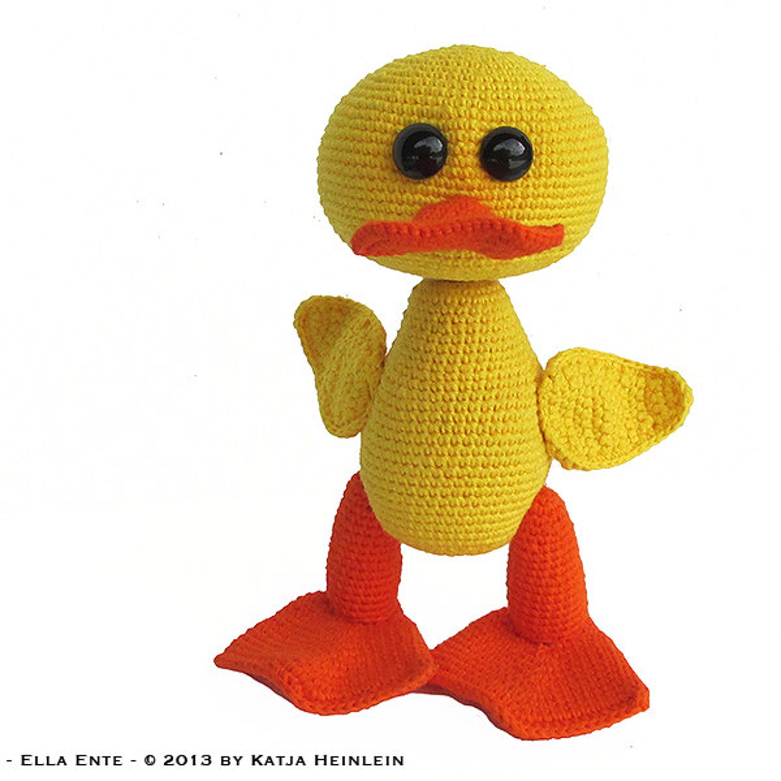 Pattern Duck Ella Ente, by Katja Heinlein, Pdf File Tutorial Animal ...