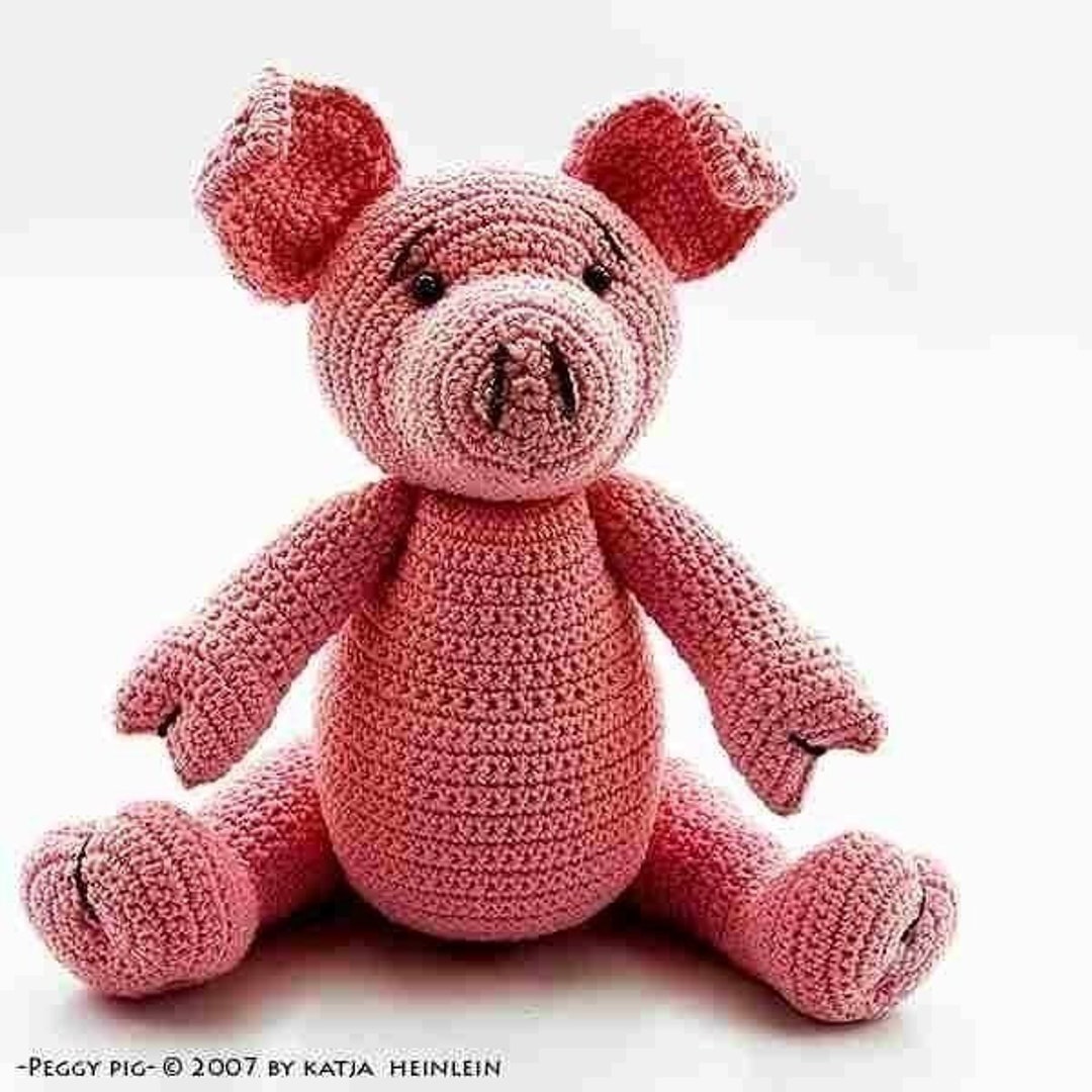 Peggy Pig Crochet Pattern, PDF Tutorial by Katja Heinlein ...