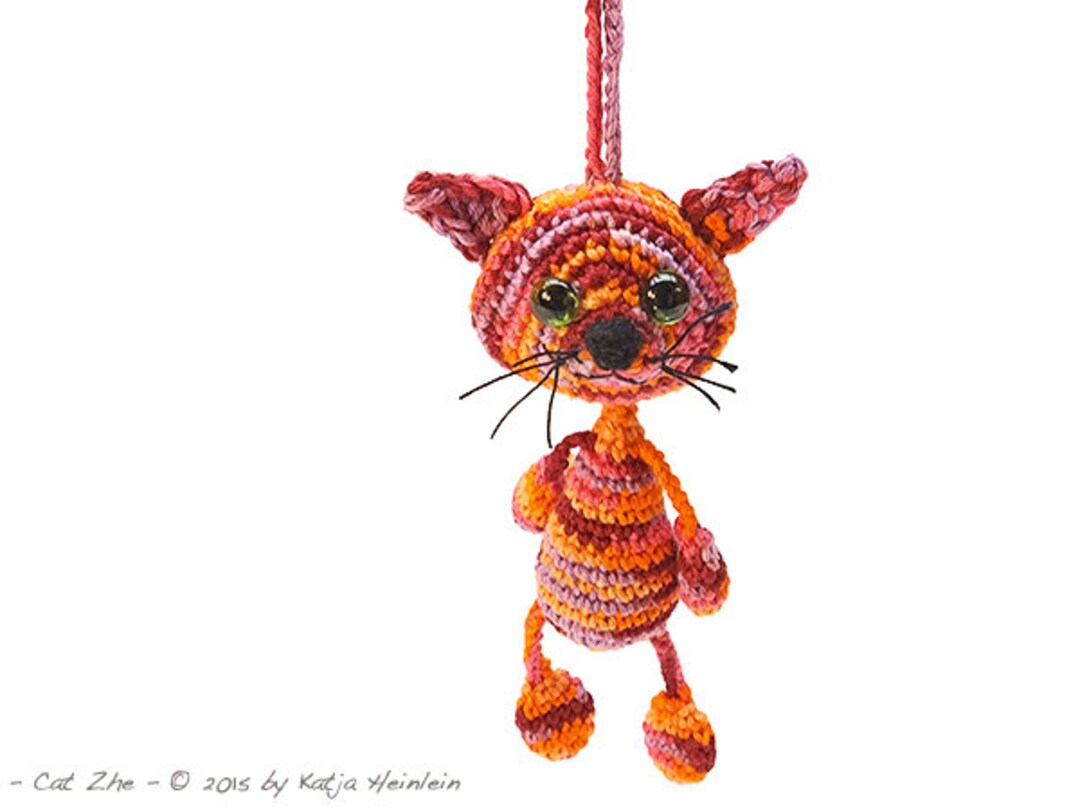 Amigurumi Cat Zhe, PDF Crochet Pattern Kitty Kitten Tutorial by Katja ...