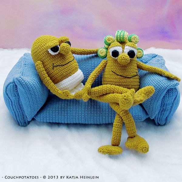 Crochet Pattern Couch Potatoes by Katja Heinlein Pdf File Amigurumi ...