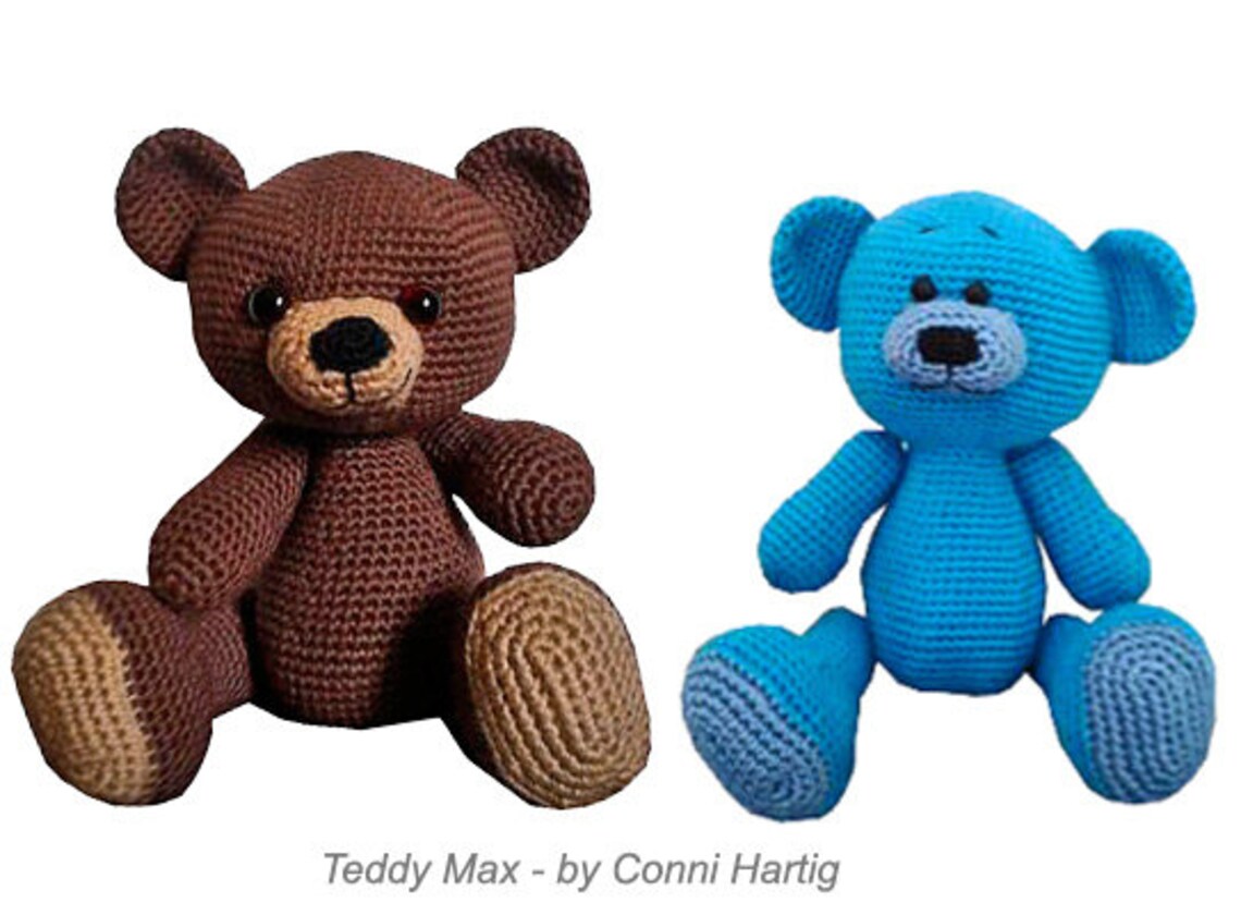Amigurumi Max Teddy Bear Crochet PDF Pattern Tutorial Crochet - Etsy