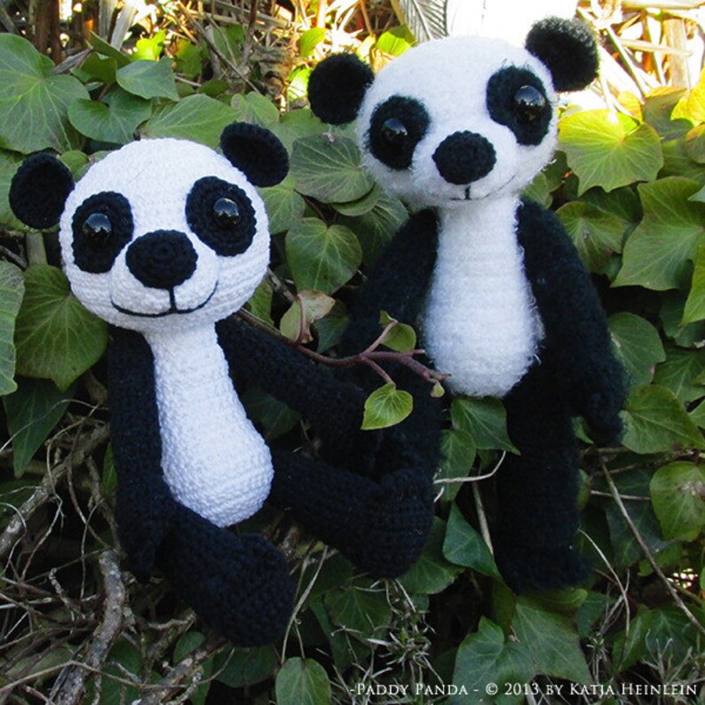 Amigurumi Crochet Pdf Pattern Tutorial Paddy Panda Baer by Katja ...