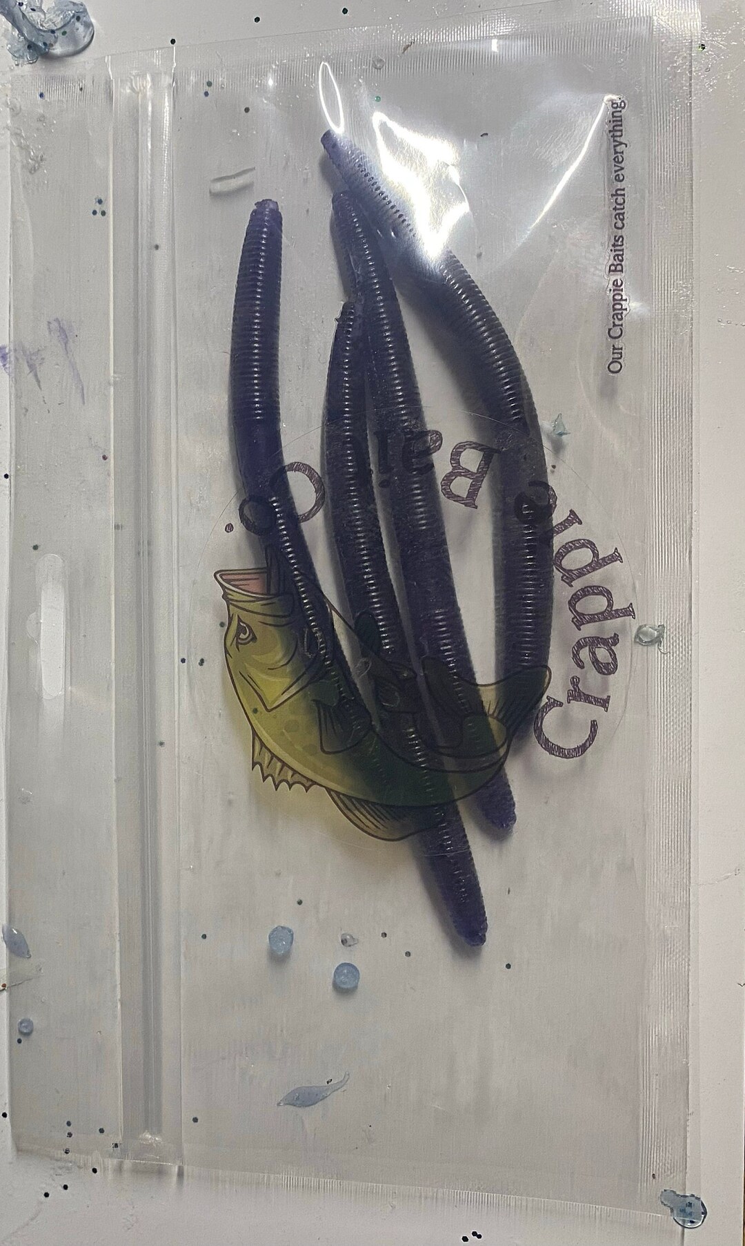 Midnight Shimmer Plastic Worm Lure 10 Pack - Etsy