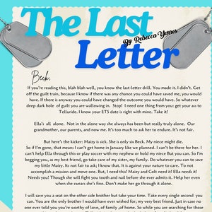 The Last Letter by Rebecca Yarros Book Club Guide - Etsy