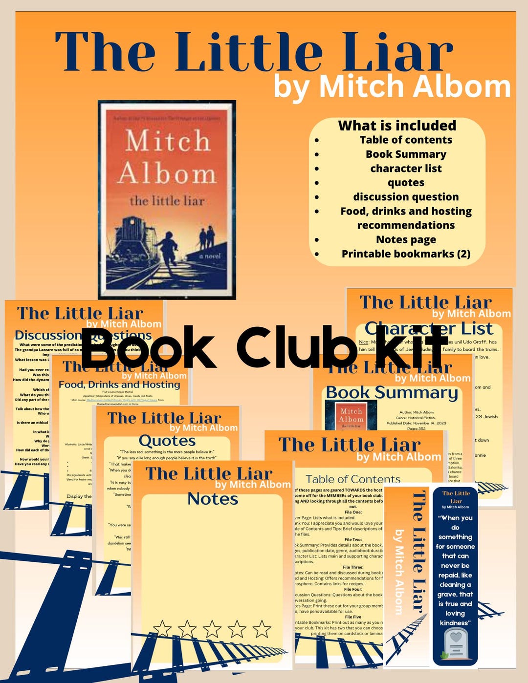 The Little Liar by Mitch Albom Book Club Kit - Etsy