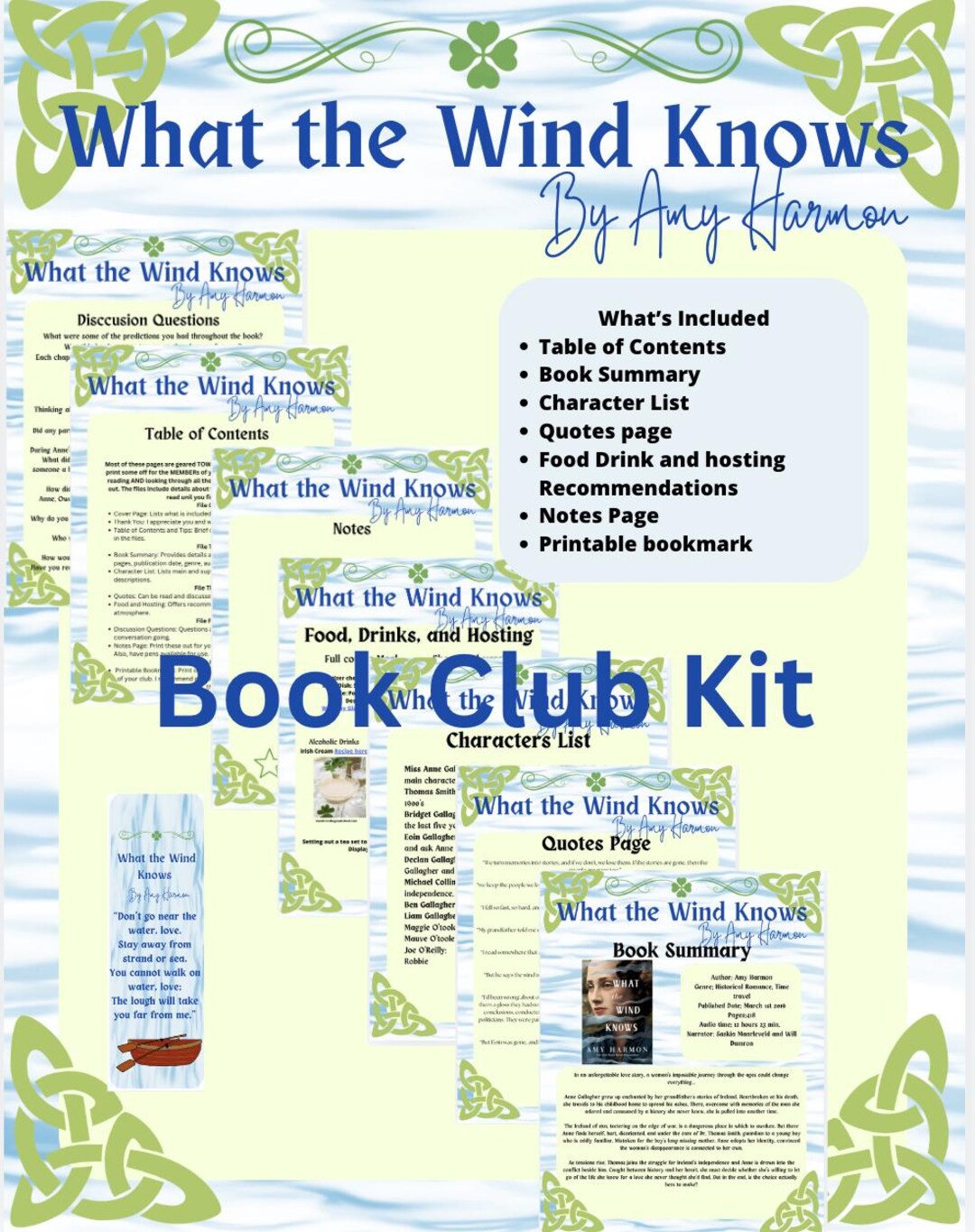 What the Wind Knows by Amy Harmon Book Club Kit - Etsy