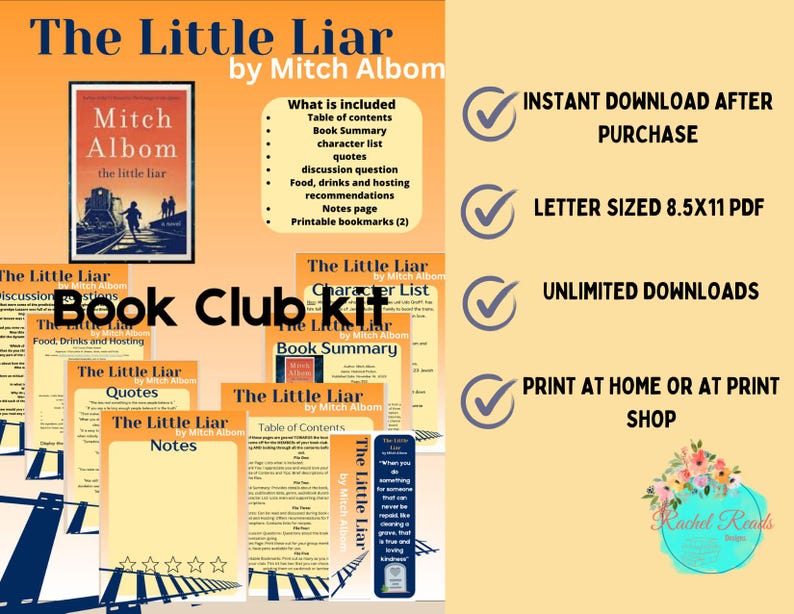 The Little Liar by Mitch Albom Book Club Kit - Etsy