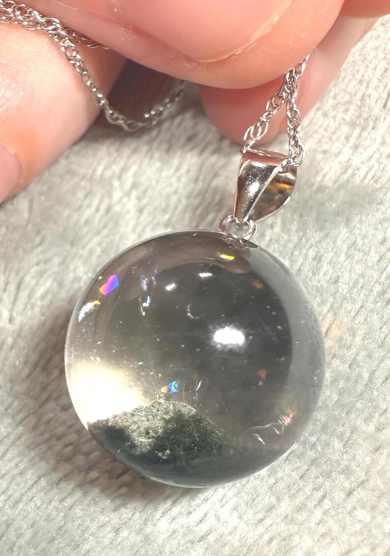Scenic Garden Quartz Pendant Necklace (18in) - Etsy