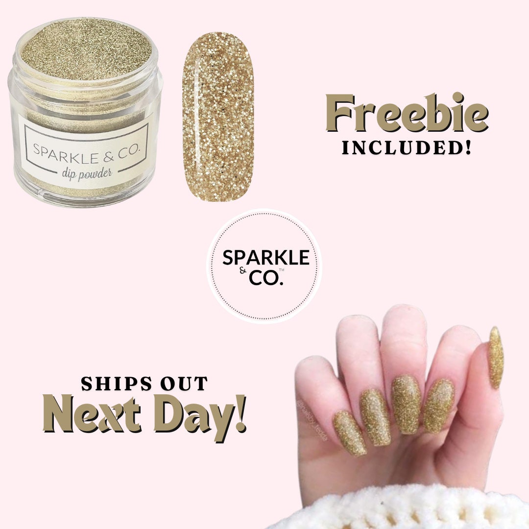 Dp.33 Champagne Toast Dip Powder | No Lamp Needed DIY Manicure, Sparkle ...