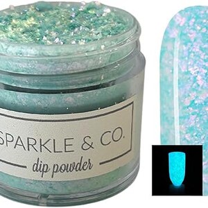 Glopal Dip Collection - Set of 7 Opal Glow in the Dark Jars of Handmade ...