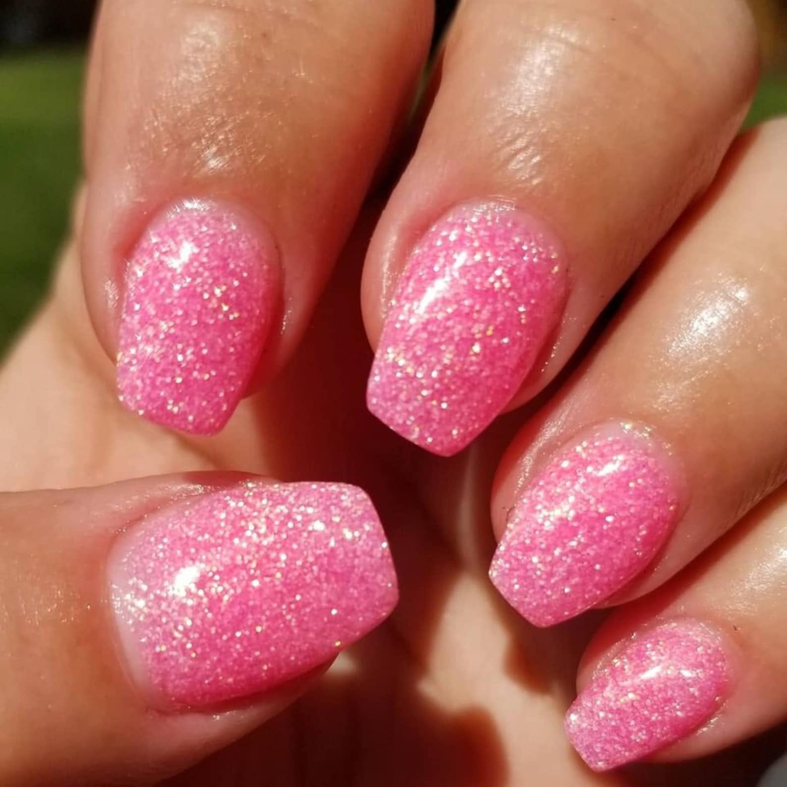 Dp.148 Sundress Season Nail Dip Powder, Glitter Bright Pink, Dip Powder ...