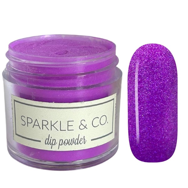 Dp.146 Flower Market Nail Dip Powder, Glitter Purple Blue, Dip Powder ...