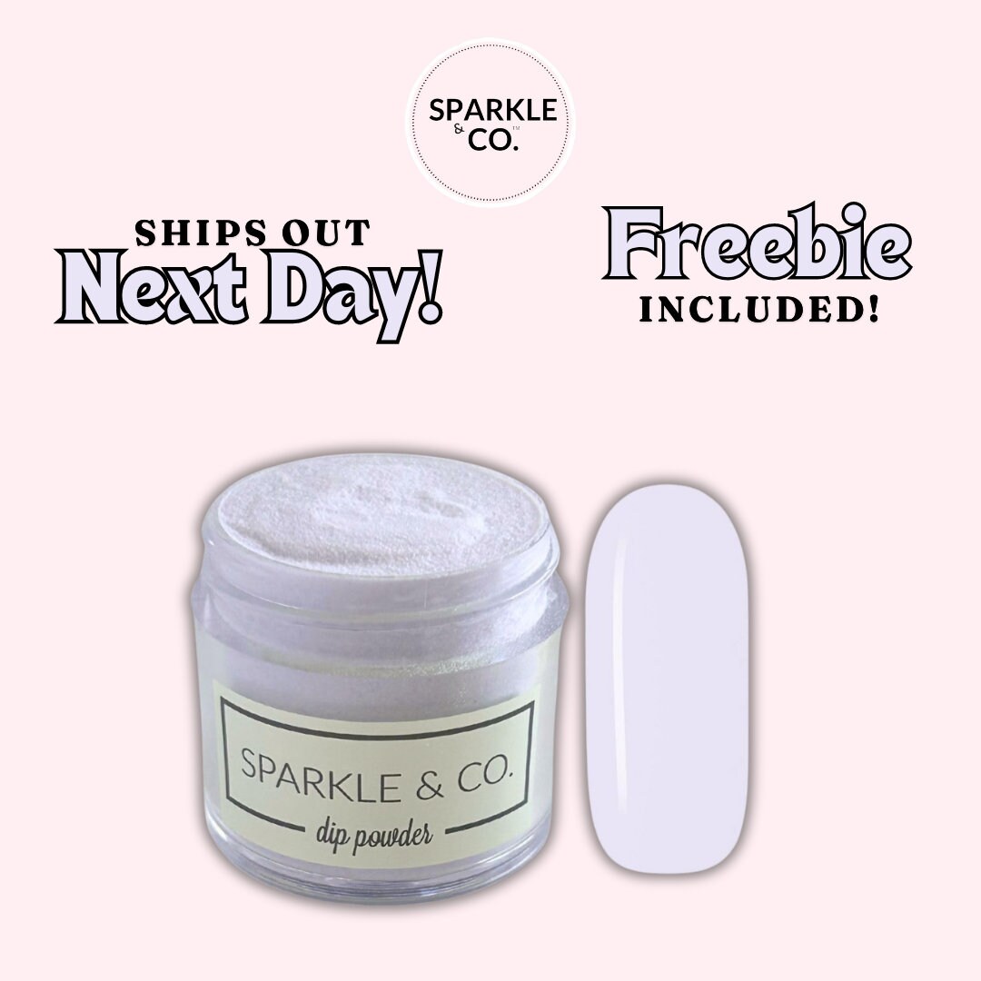 Dp.339 Lavender Milk Nail Dip Powder, Soft Pastel Purple, Dip Powder ...