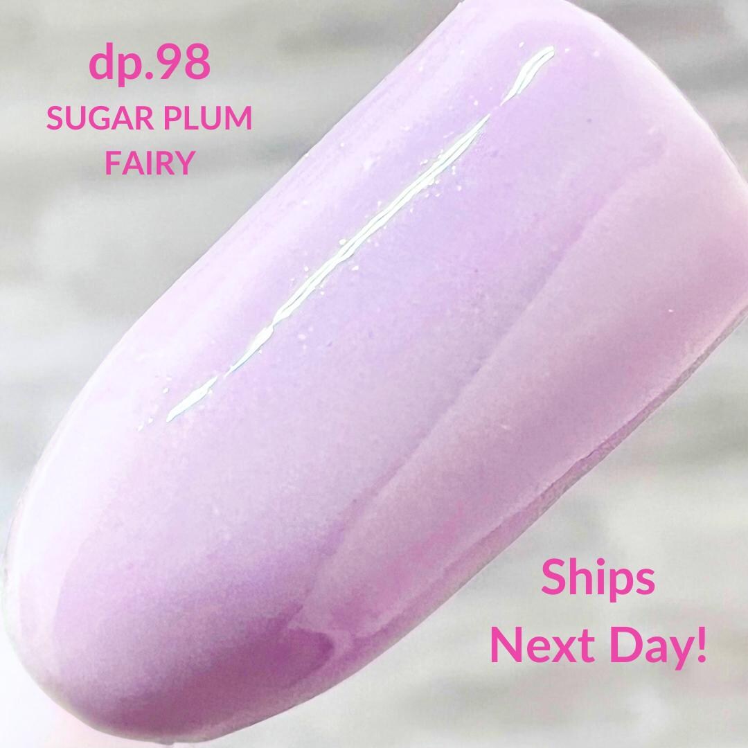 Dp.98 Sugar Plum Fairy Dip Powder for Nails | Solid Light Purple Pink ...