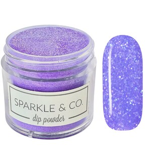 Dp.146 Flower Market Nail Dip Powder, Glitter Purple Blue, Dip Powder ...