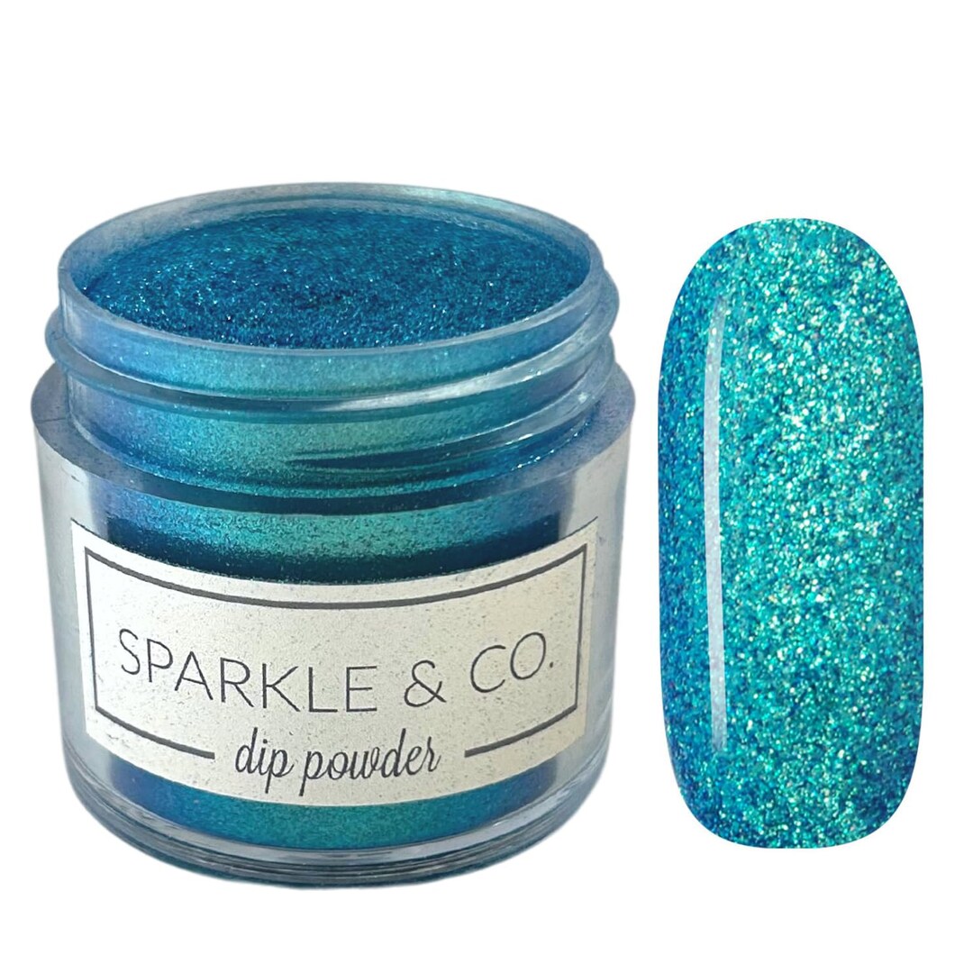 Dp.245 Swim up Bar, Turquoise Blue Acrylic Dip Powder for Nails ...