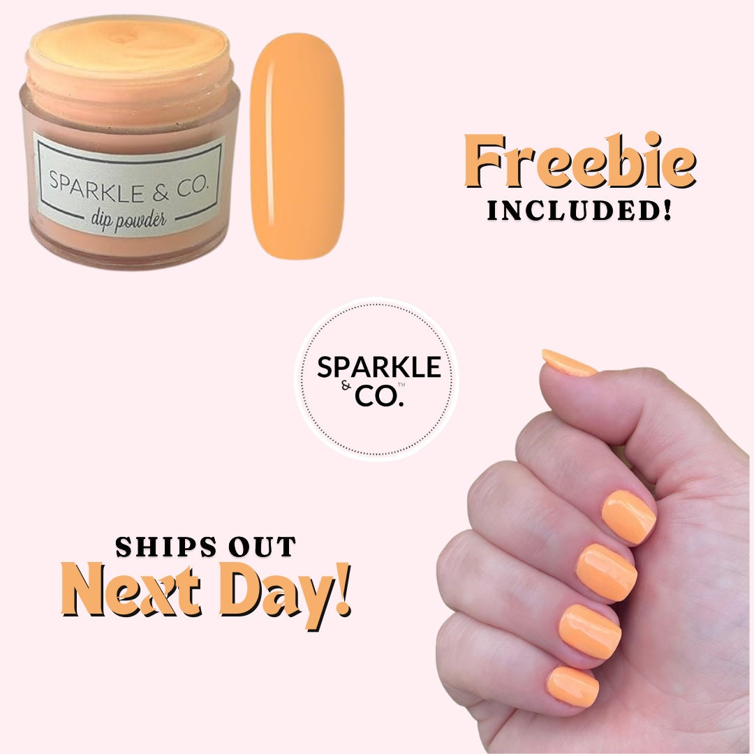 Dp.267 It's Sherbet Day, Bright Orange Acrylic Dip Powder for Nails ...