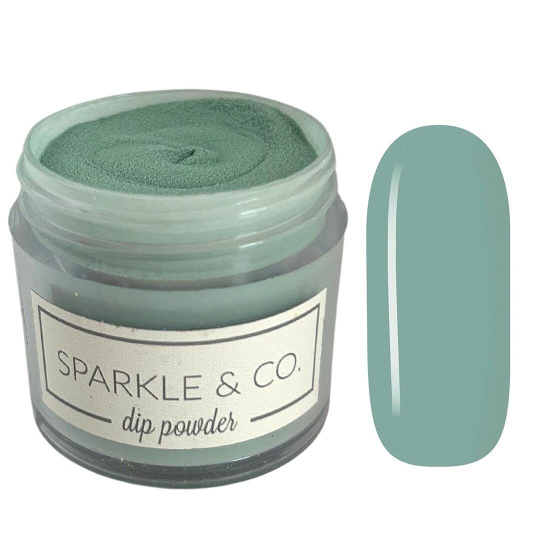 Dp.167 Sage Green Nail Dip Powder Handmade Sage Soft Green, Dip Powder ...