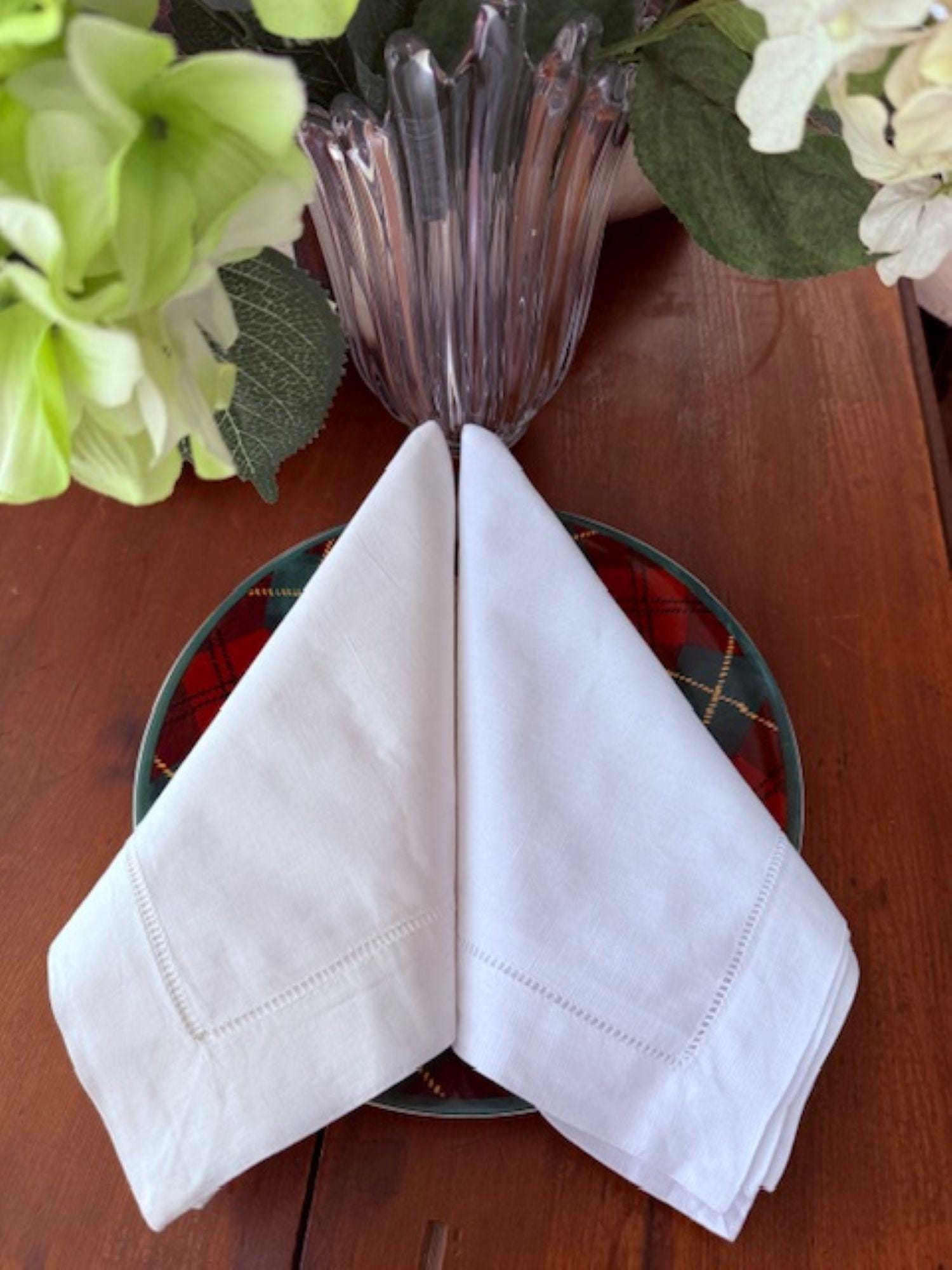 Custom Embroidered Linen Napkins – Personalized Monogram Wedding ...