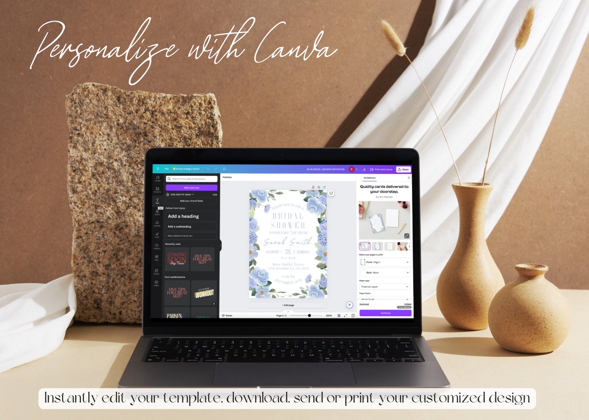 Farm Theme Birthday Invitation, Farm Invitation Editable Canva Template ...