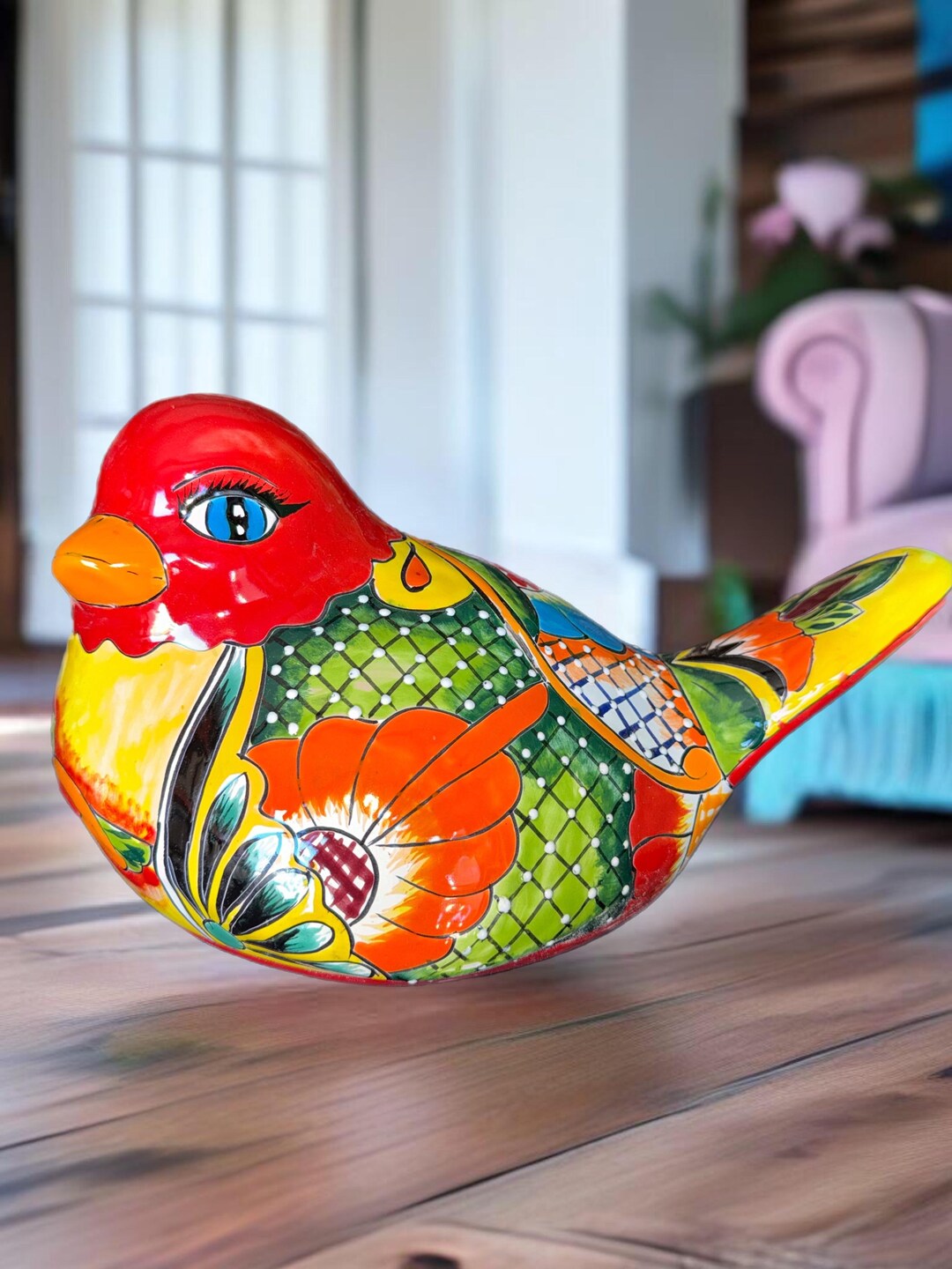 Mexican Talavera Bird Large Home and Garden Decor - Etsy