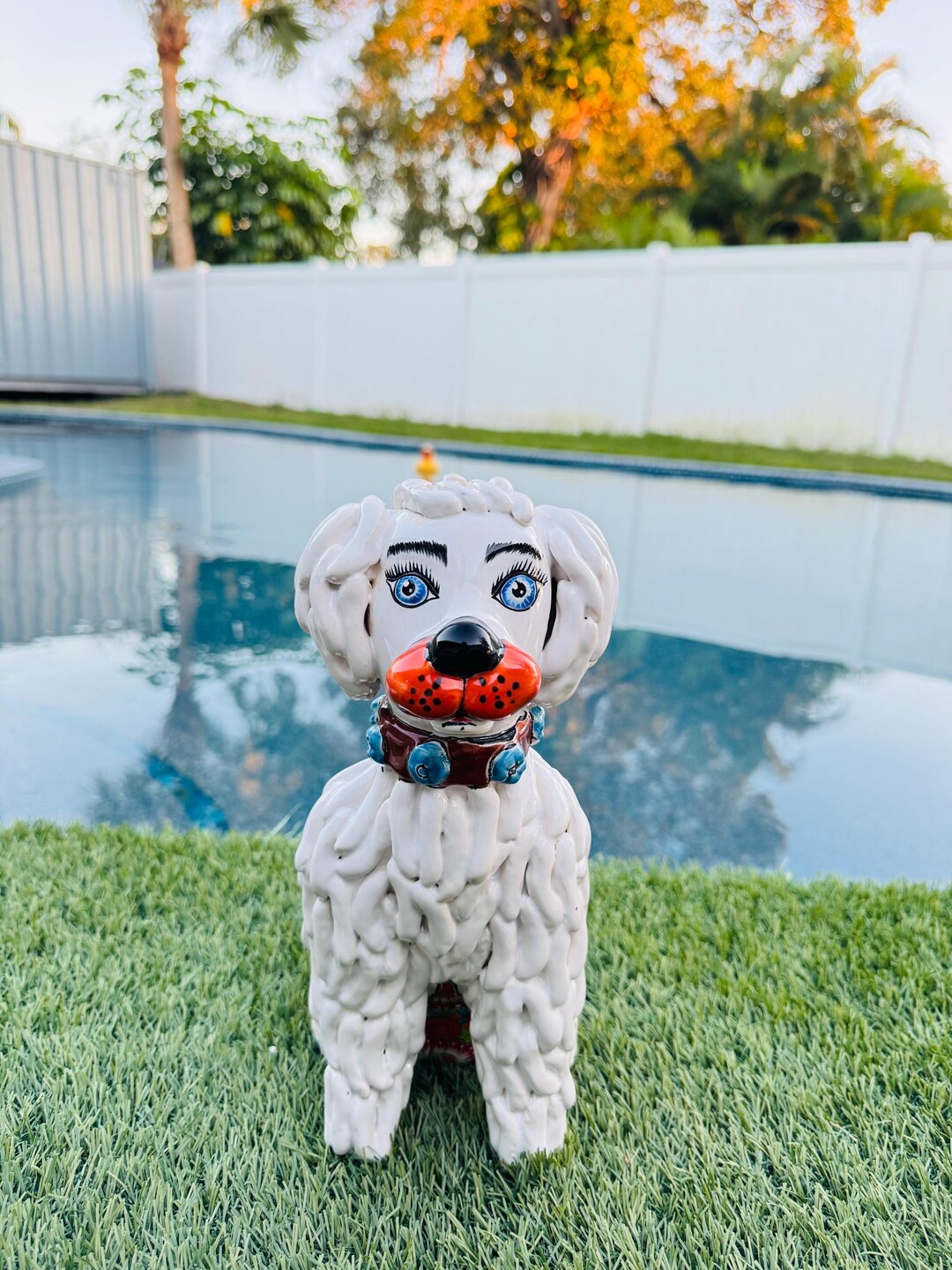 Handmade Talavera Poodle “brigitte” – Mexican Folk Art Decor - Etsy