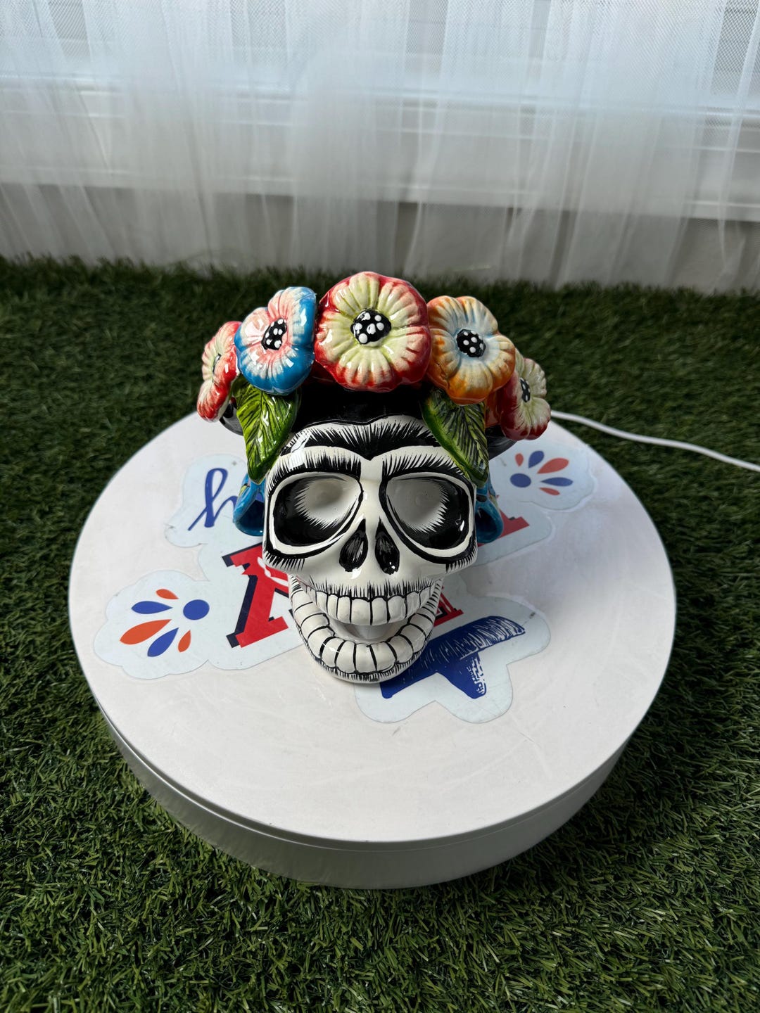 DOD Frida Skull Mexican Talavera Home Decor - Etsy