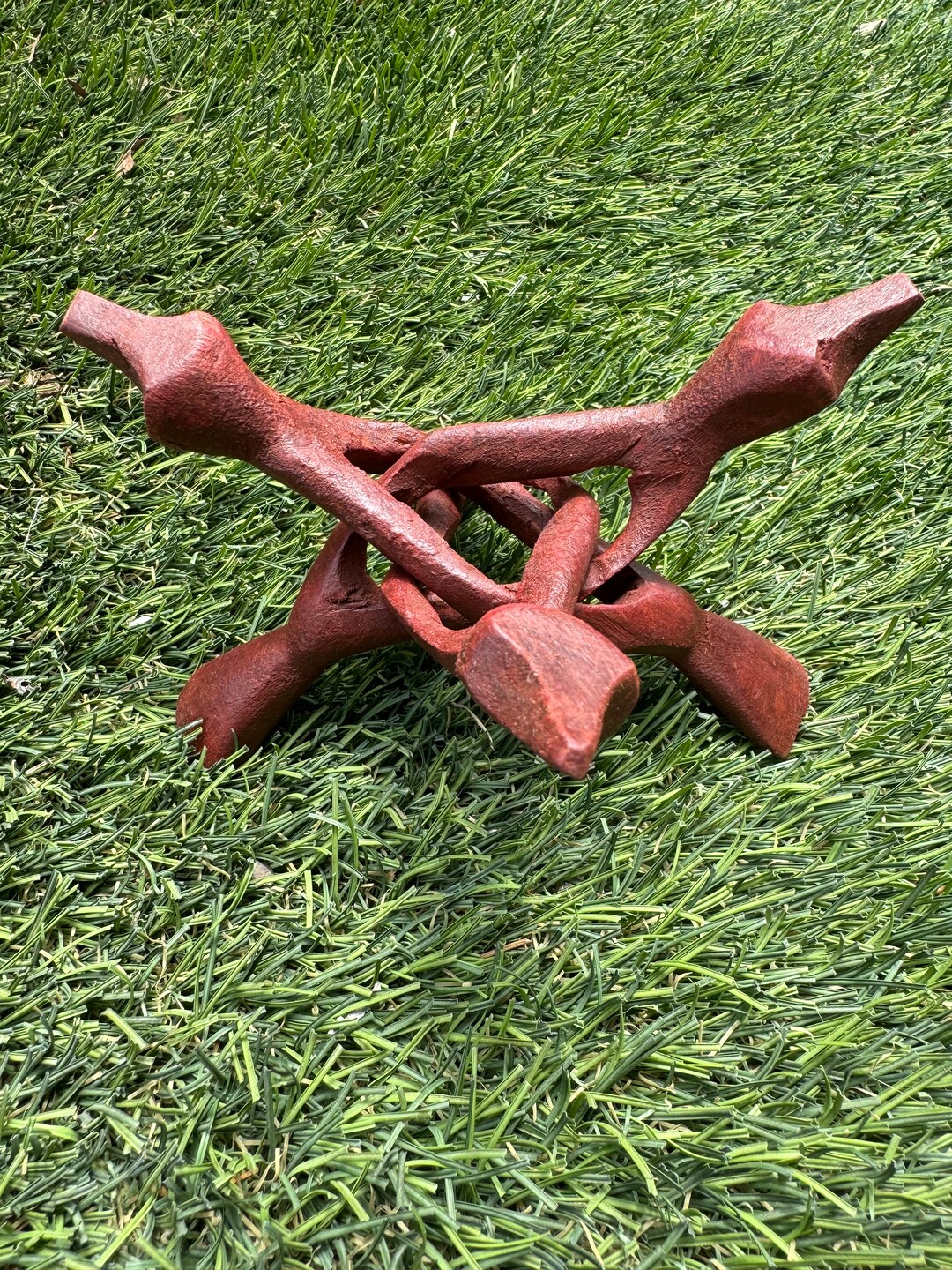 Abalone Shell Smudge Bowl Holder Wooden Stand, 6” Inch Wooden Holder ...