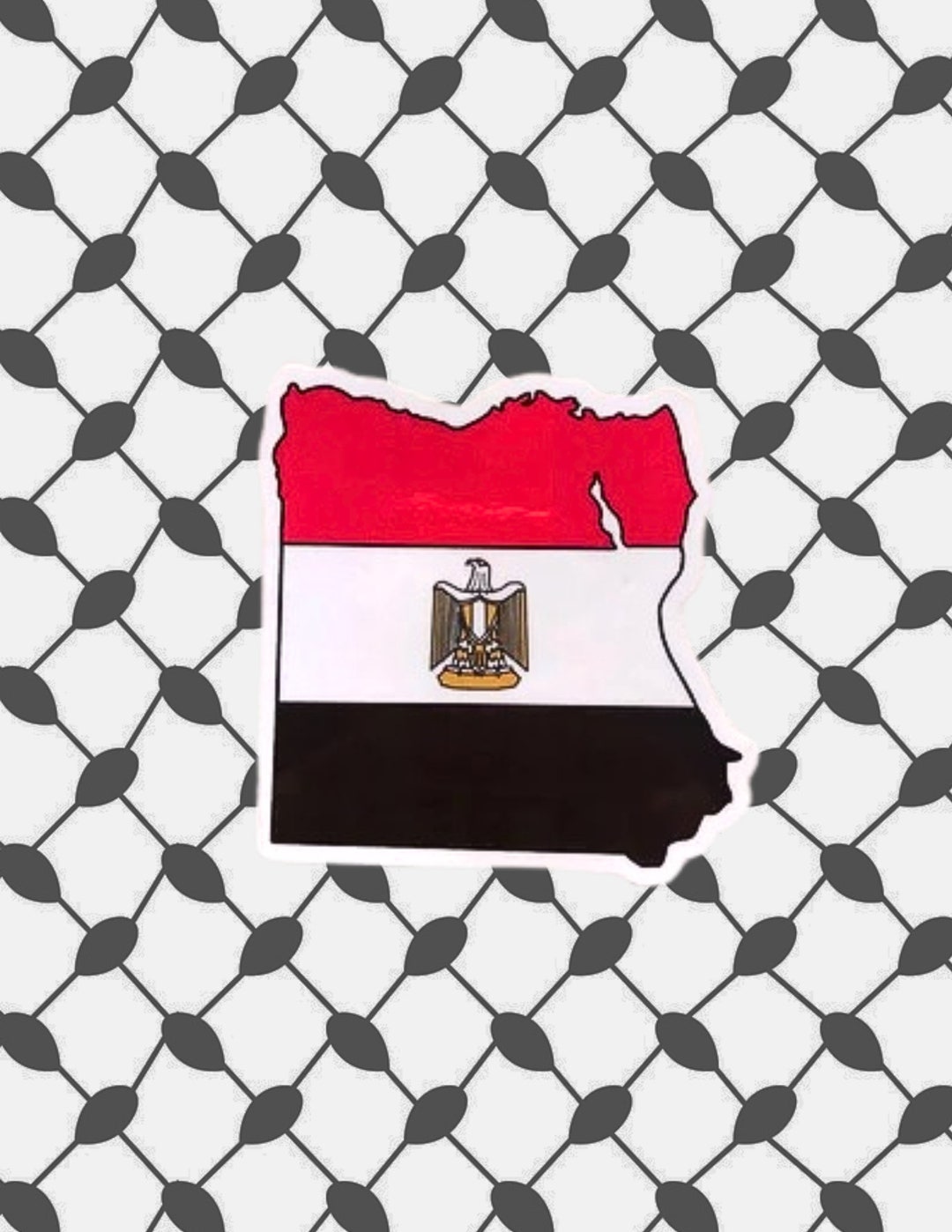 Egypt Flag Map Sticker - Etsy