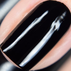 Total Eclipse One Coat Black Nail Polish by Kbshimmer - Etsy