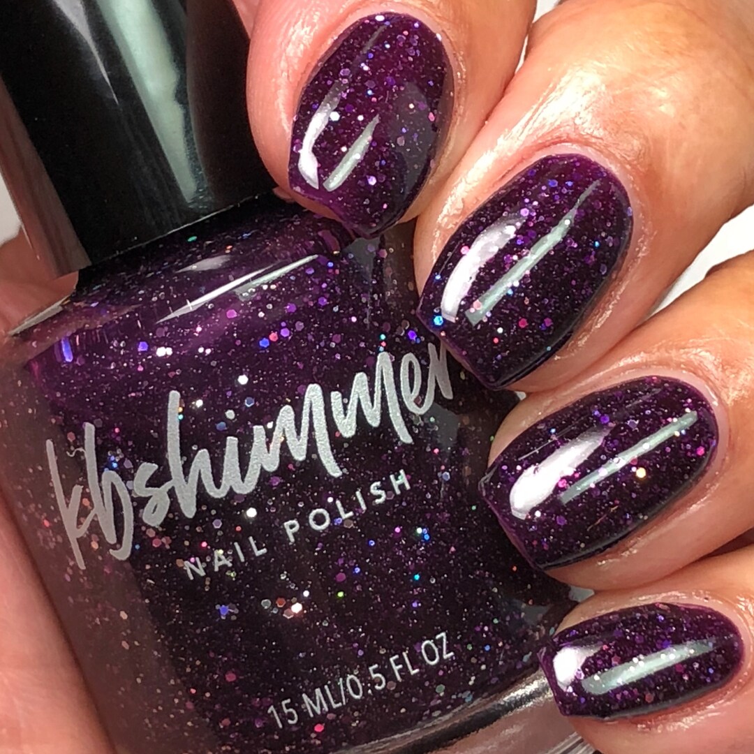 Witch Way Purple Jelly Nail Polish by Kbshimmer - Etsy