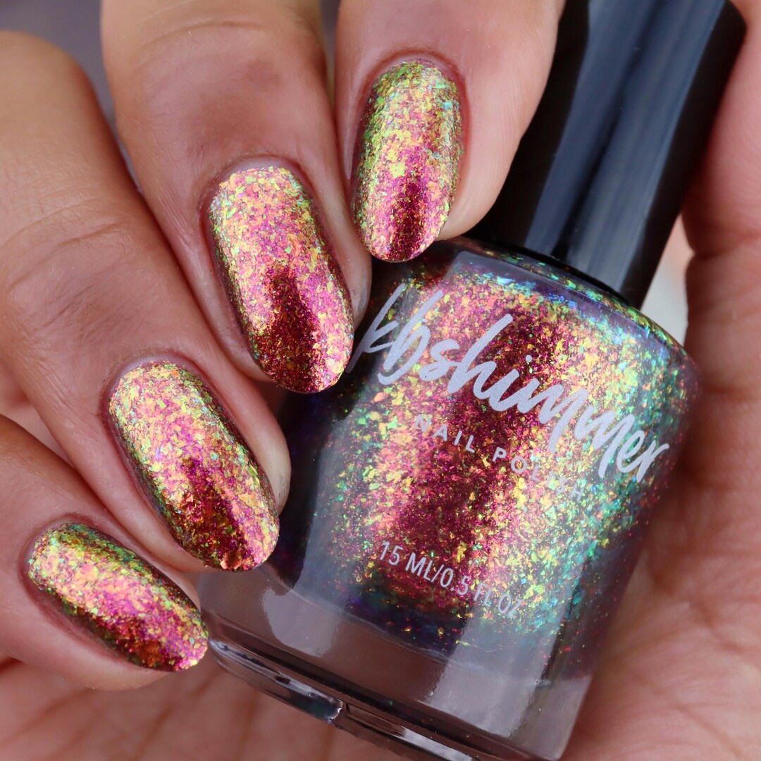It's Fall Good Multichrome Flake Nail Polish by Kbshimmer - Etsy