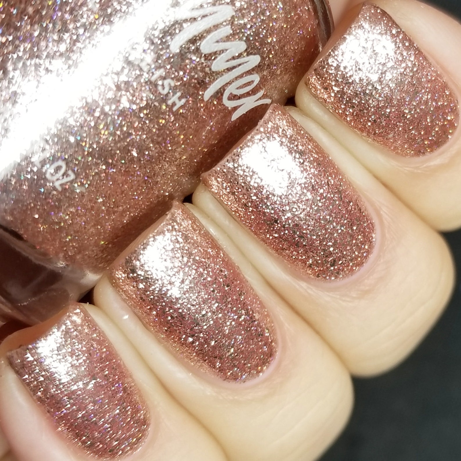 One Night Sand Metallic Flake Nail Polish by Kbshimmer - Etsy